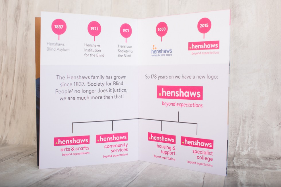 JG Creative Consultancy » Henshaws DM fundraising pack