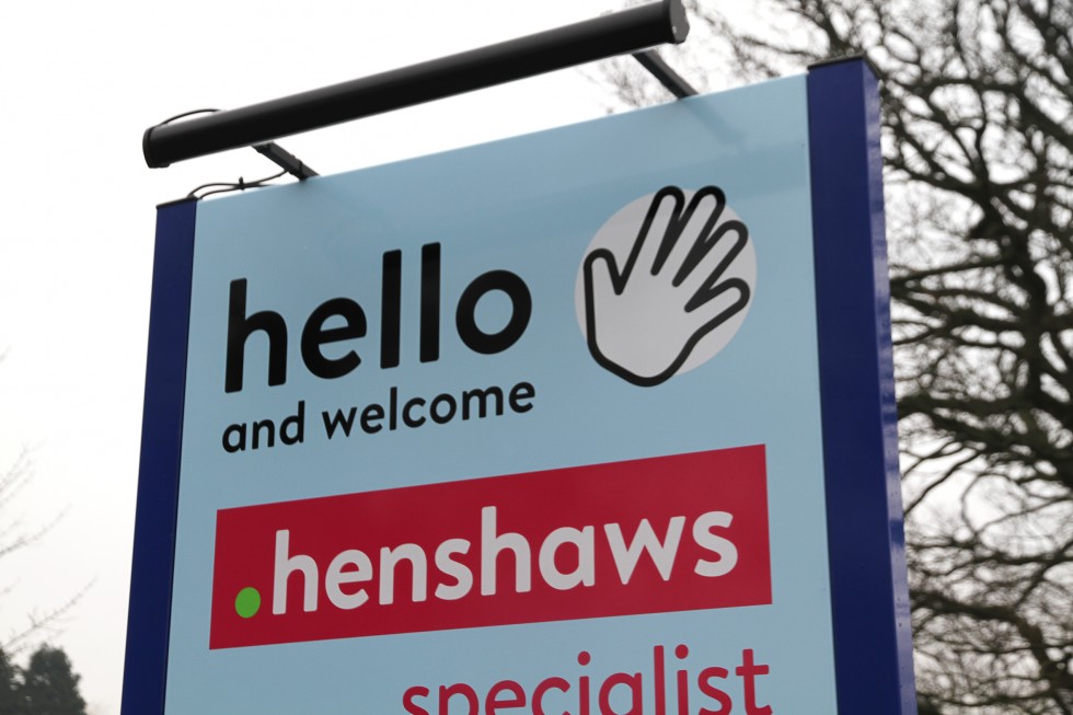 JG Creative Consultancy » Henshaws College Signage