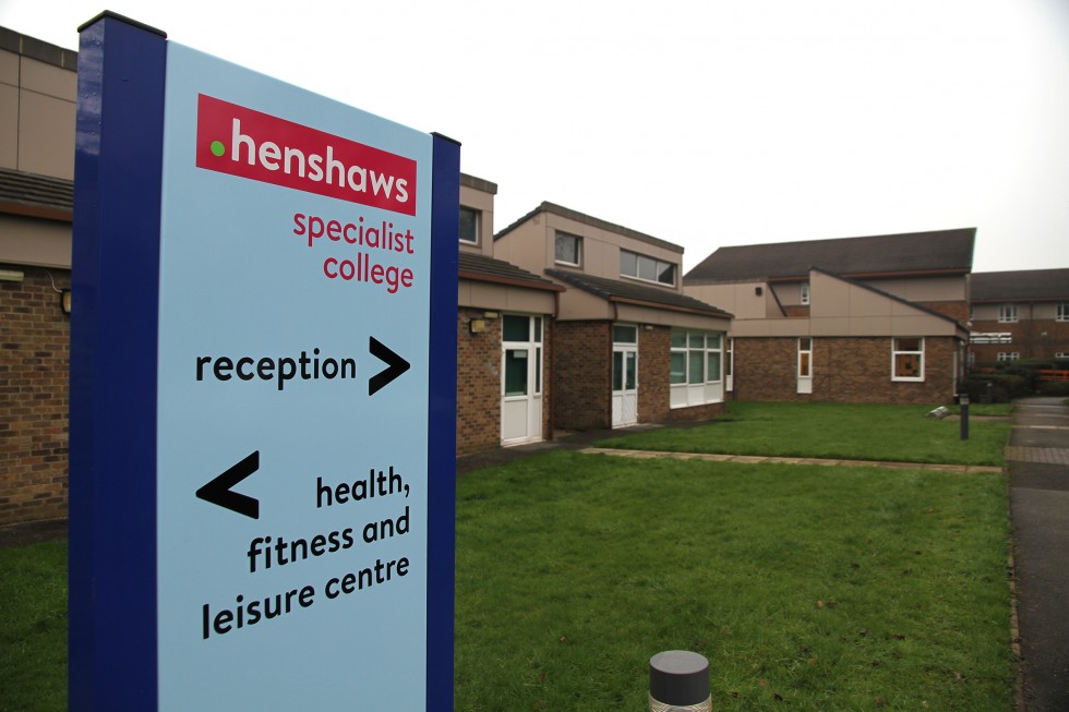 JG Creative Consultancy » Henshaws College Signage